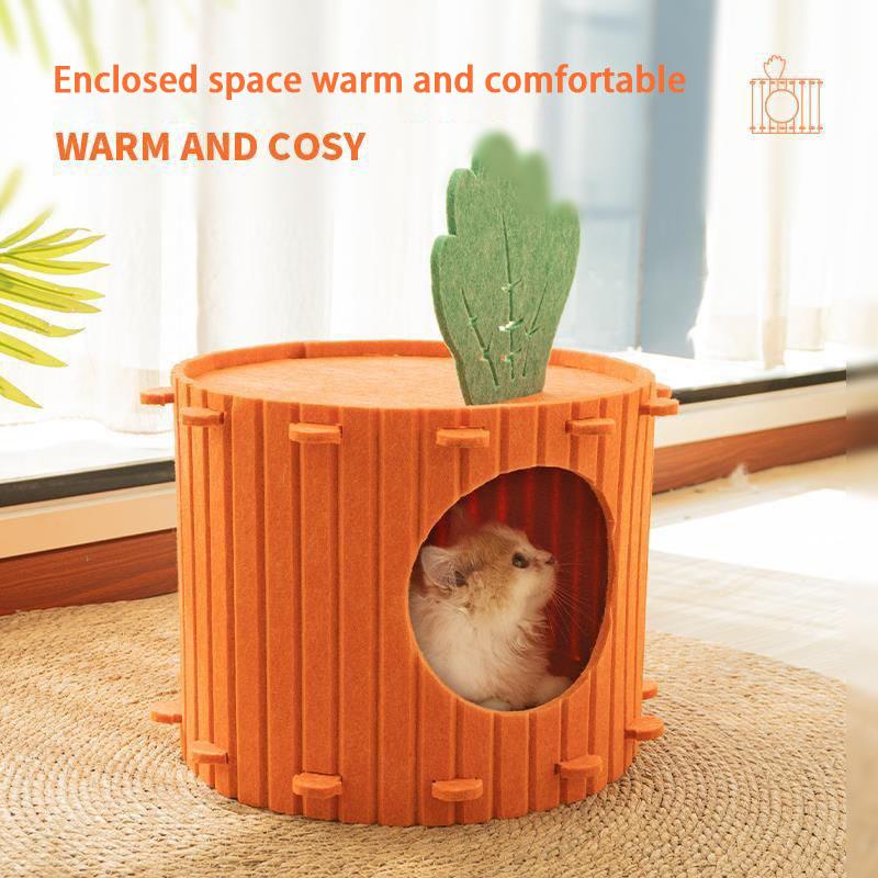 Cat Litter Carrot Cat House Cat carrot house cat tent - TikTok Shop ...
