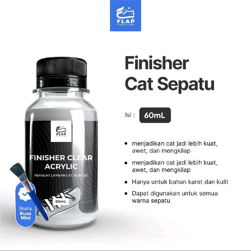 Finishing Clear Leather Paint Cat Akrilik Acrylic Sepatu Shoes - Shop ...