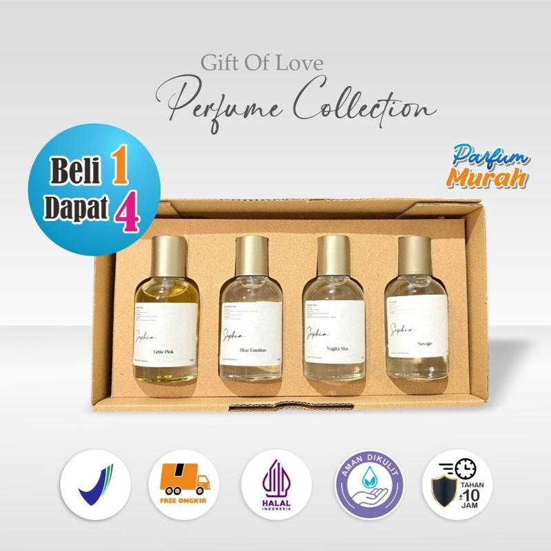 Beli 1 Dapat 4 Parfum Wanita dan Pria SetBox Perfume Hampers - Shop ...