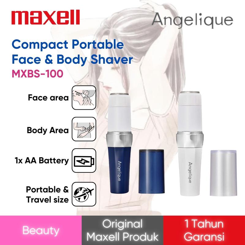 Maxell Face & Body shaver cukur bulu wajah dan badan MXBS 100 - Shop ...