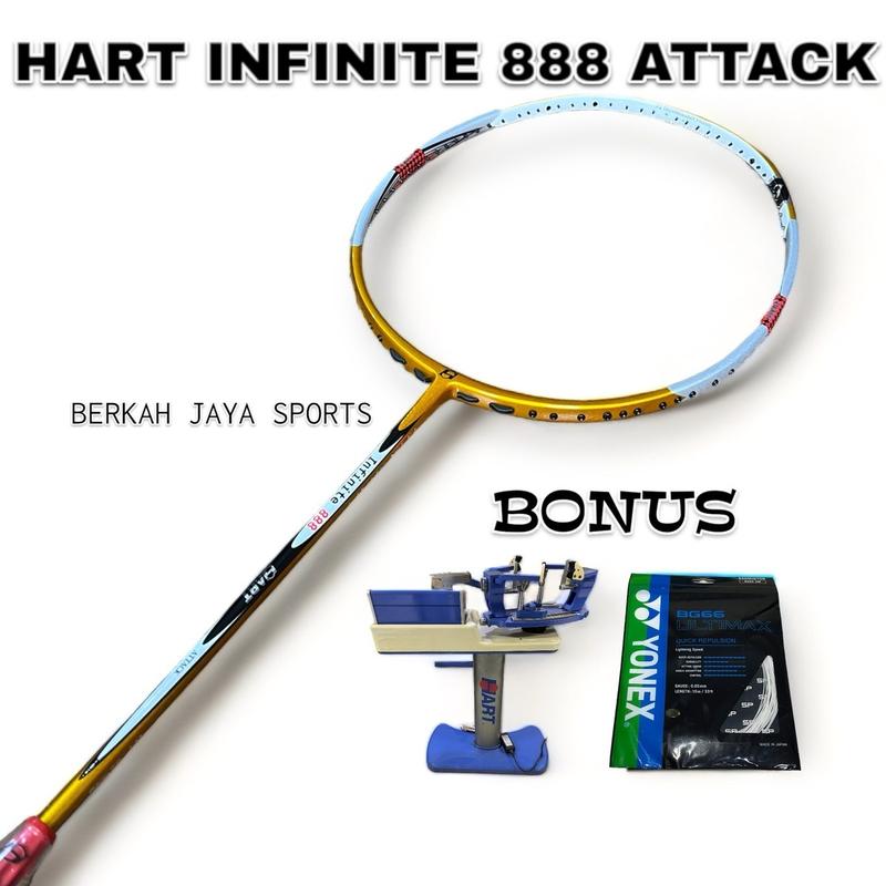 Raket badminton hart infinite 888 Attack dan Defensive Original - Shop ...