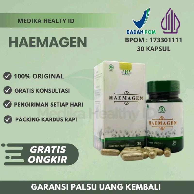 Haemagen Asli Original Solusi Ampuh Atasi Masalah Kulit 30 Kapsul BPOM ...