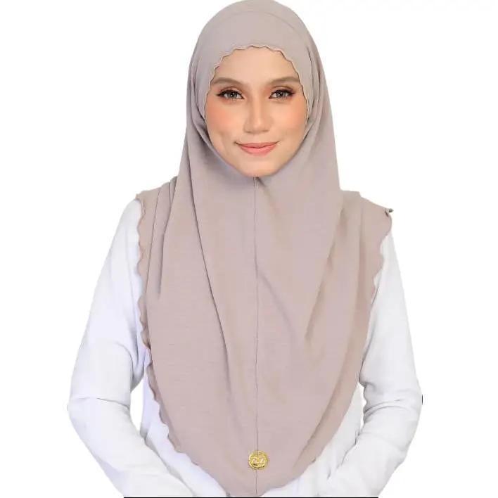 Scarf Tudung Sarung\ Instant Khimar Sulam Tali Ruffle Kain CEY - TikTok ...
