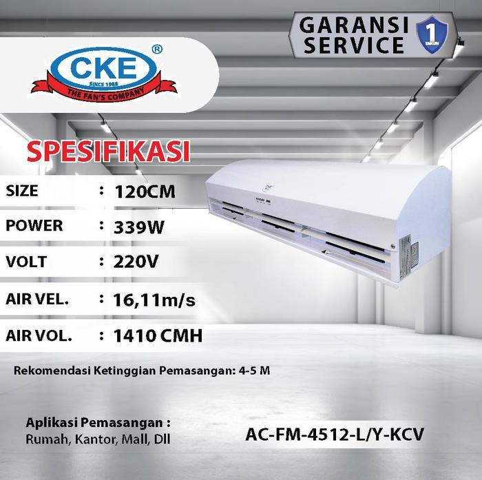 Jual CKE Air Curtain 120 CM / 1.2 M AC-FM-4512-L/Y-KCV Centrifugal Flow ...
