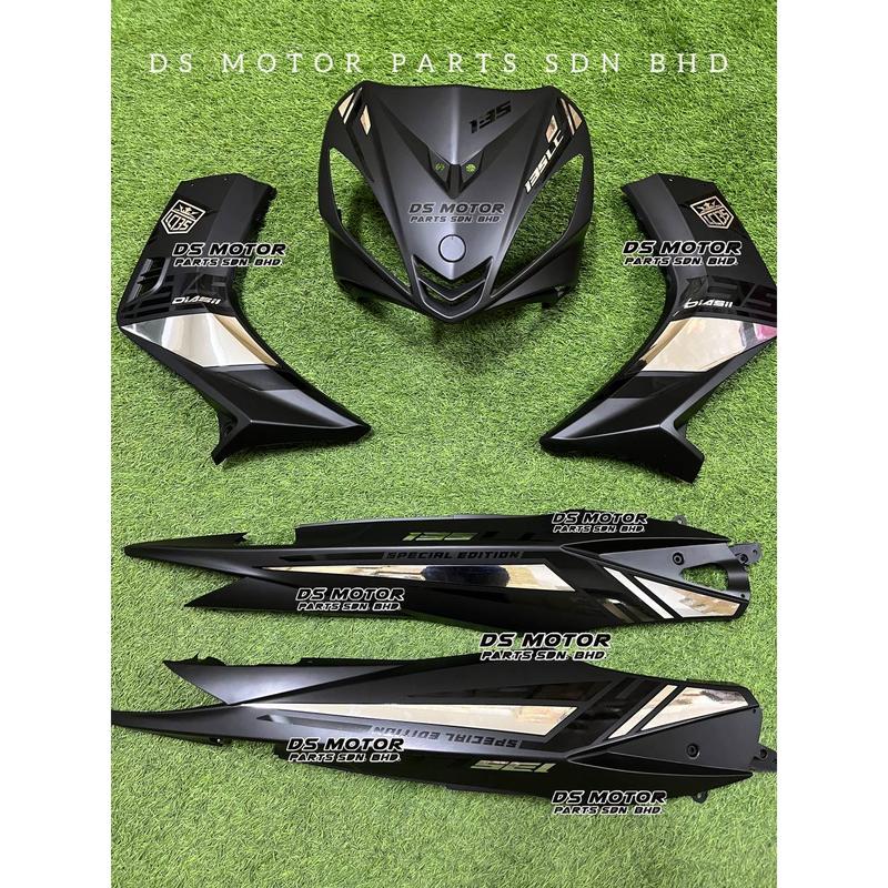 COVER SET LC135 V1 MATT BLACK CHROME SILVER BLACK - TikTok Shop Malaysia