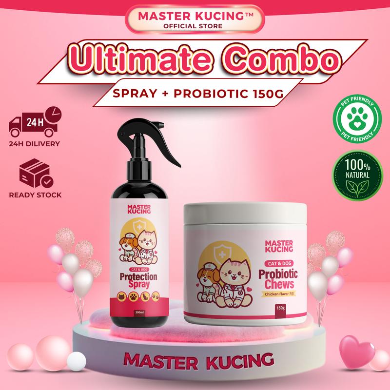 【24H Delivery】Master Kucing Pet Chew & Spray for cat and Dog - TikTok ...