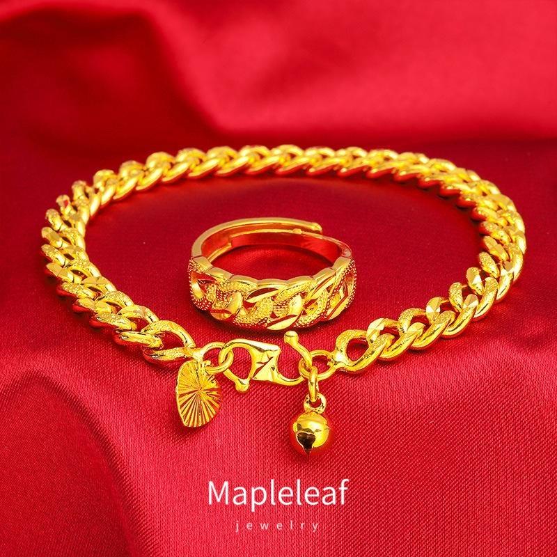 Set Gelang Loket Loceng, 916 Mapleleaf, Reka Bentuk Berongga - TikTok ...