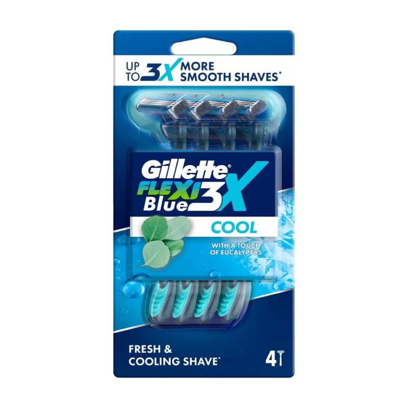 Gillette Flexi 3X Blue Cool Pisau Cukur (4 unit) - TikTok Shop Malaysia