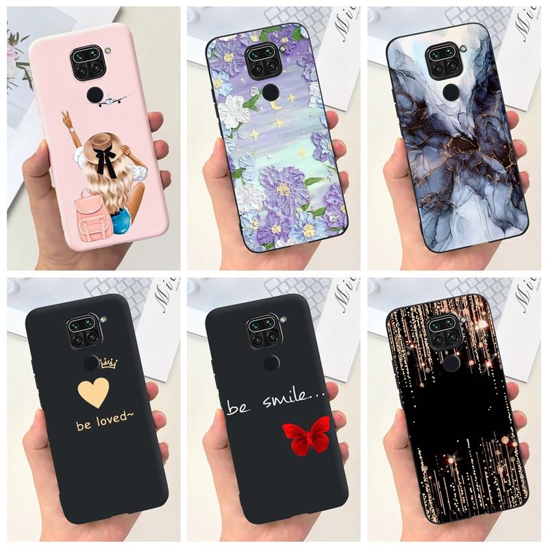 Sarung silikon lembut untuk Xiaomi Redmi Note 9, sarung telefon ...