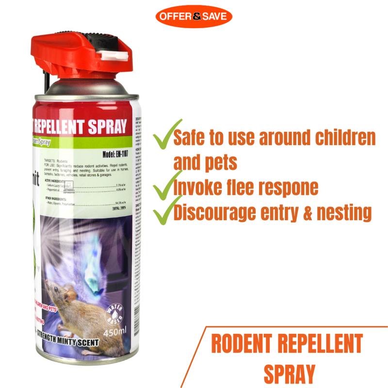[Aerosol Light Foam Spray] Rodent Repellent Spray - TikTok Shop Singapore