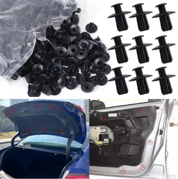 Pengikat Rivet Plastik, Skru, Klip Pengikat Kereta, untuk Bumper ...