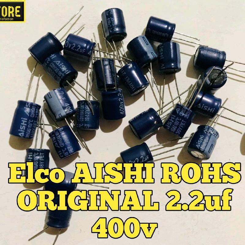 Elco AISHI ROHS Original 2.2uf 400v Kapasitor Elektronik Berkualitas ...