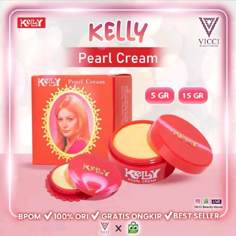 CREAM KELLY PEARLY CREAM 15GR & 5GR ORIGINAL - TikTok Shop Malaysia