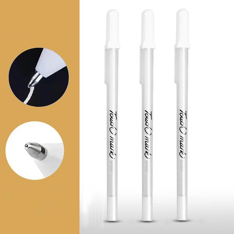 White Ink Gel Pen 1/3pcs/Set 0.6mm Large Capacity Fine Tip Highlight ...