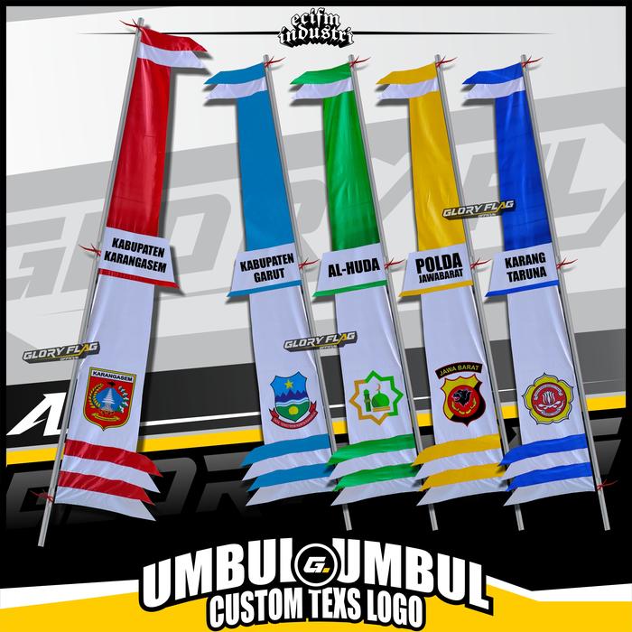 Jual BENDERA UMBUL UMBUL CUSTOM 4 METER BEBAS REQUEST LOGO & TULISAN ...