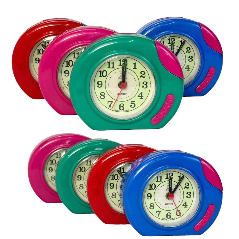 Quartz Mini Alarm Clocks Mini Portable Analog Alarm Clock Bedside ...