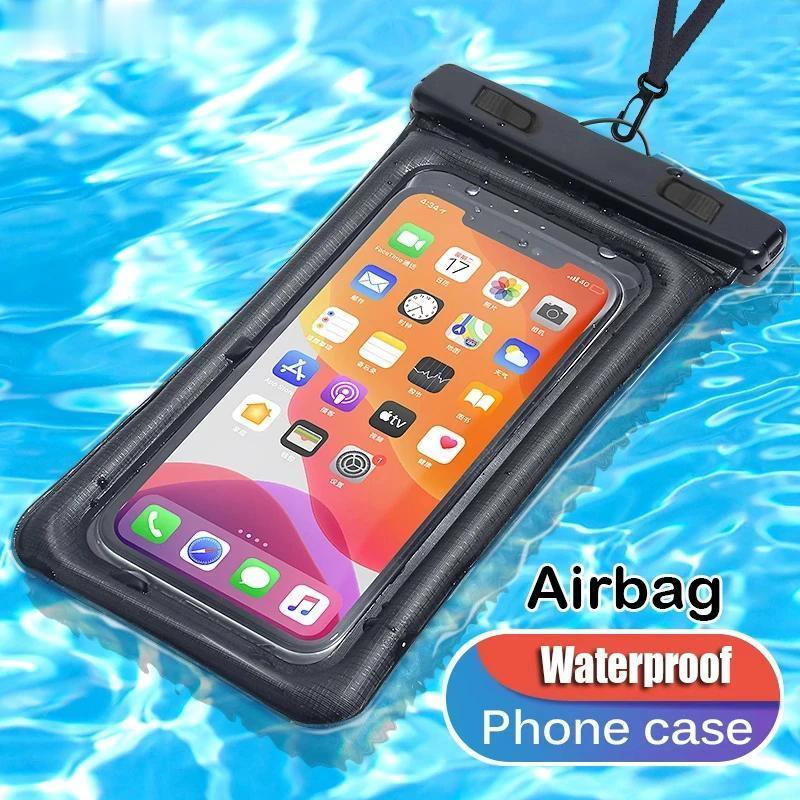 LX Airbag Underwater Phone Cover pouch Universal PVC airbag Cover ...