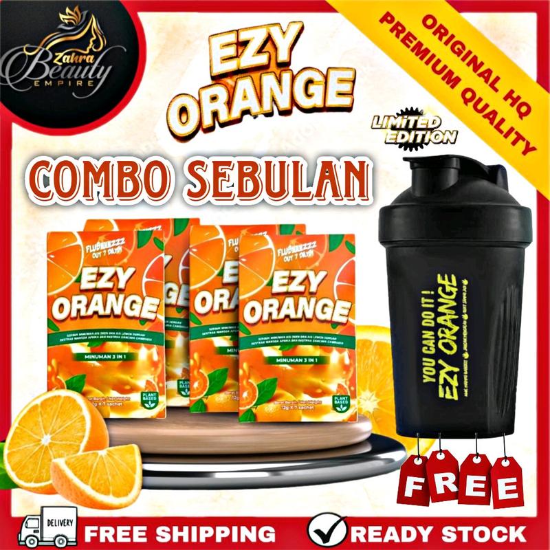 Ezy Orange Powder 4 Box 28 Sachets Drink - TikTok Shop Malaysia