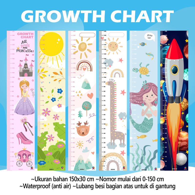 Growth Chart Anak - Pengukur tinggi badan anak aesthetic - Shop | Tokopedia