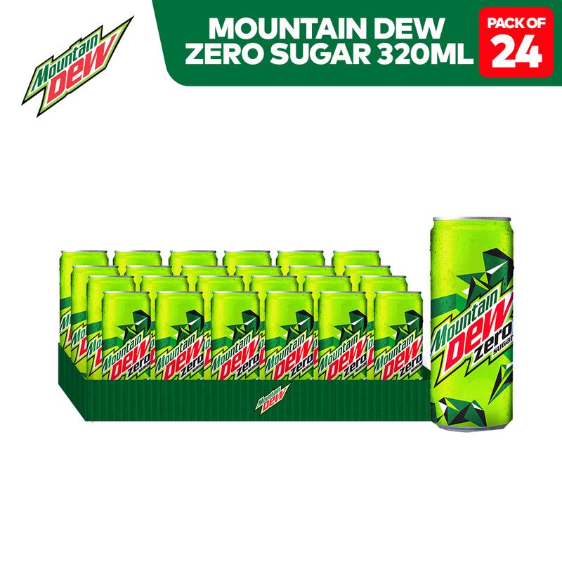 Mountain Dew Zero Sugar 320ml Can - Pack of 24 - TikTok Shop Philippines