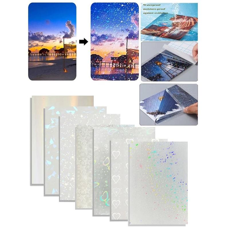 50 Sheets New Waterproof Cold Laminating Film A6 size Transparent Self ...