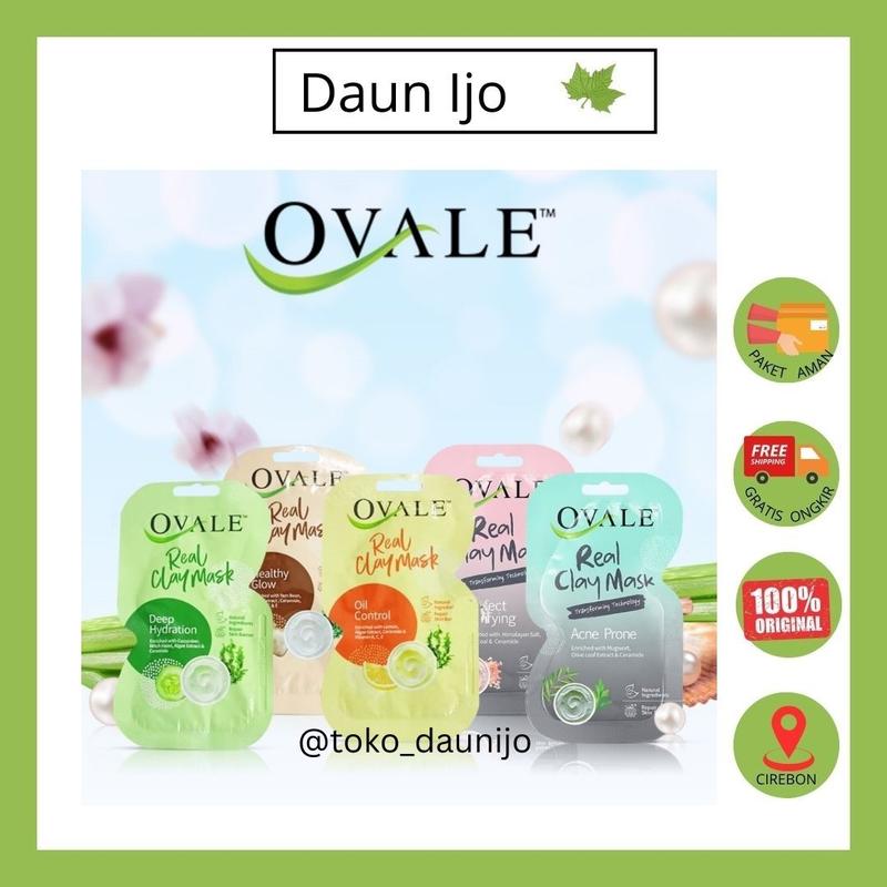 OVALE Real Clay Mask 15g | Facial Mask Sachet - Ovale Masker - Shop ...
