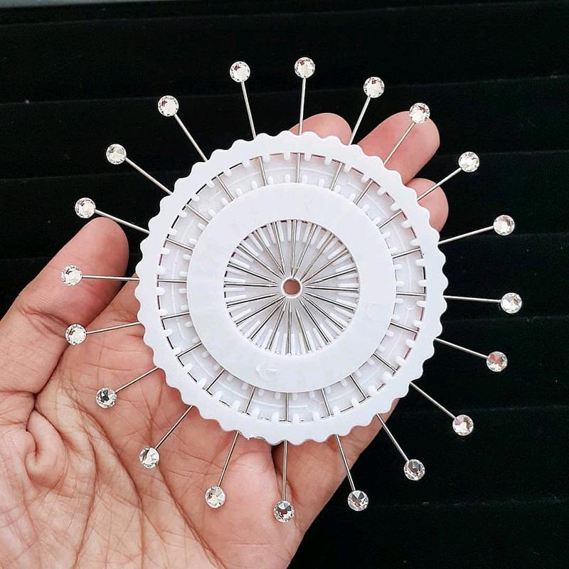 [Sebatang] pin tudung crystal Swarozki pinshawl jarum peniti - TikTok ...