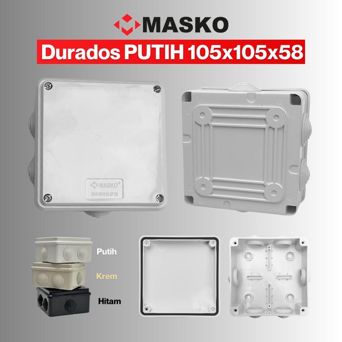 Jual DURADOS 105x105x58 MM MASKO IP 55 / 6 LUBANG / DORADUS / JUNCTION ...