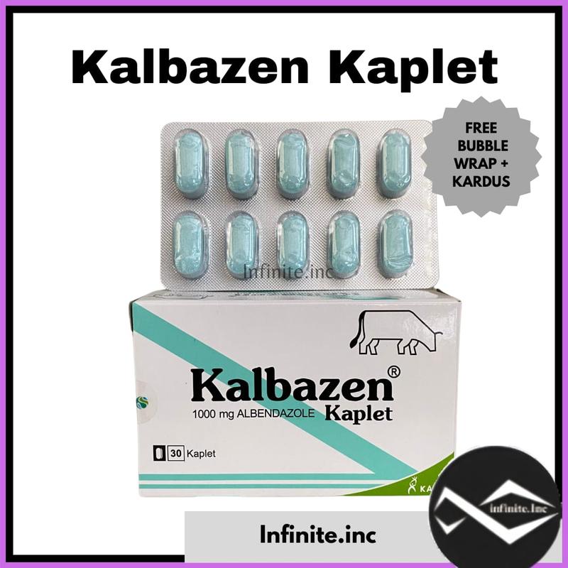Kalbazen Kaplet (ISI 1 KAPLET)- Obat Cacing untuk Hewan Peliharaan ...