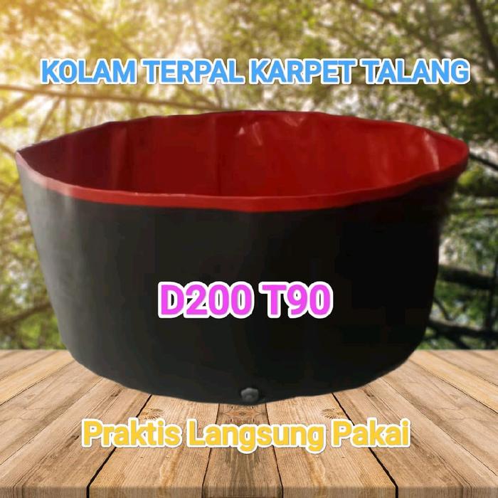 Jual Kolam Terpal Karpet Talang D200 T90 Bahan A20 Korea Import Praktis ...