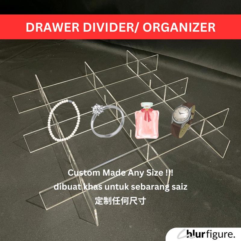 Custom Made Acrylic Drawer Divider Organizer for watch, jewelry ...