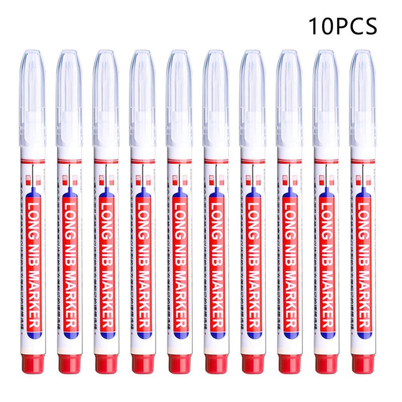 10Pcs/Set Long Head Markers Bathroom Woodworking Decoration Multi ...