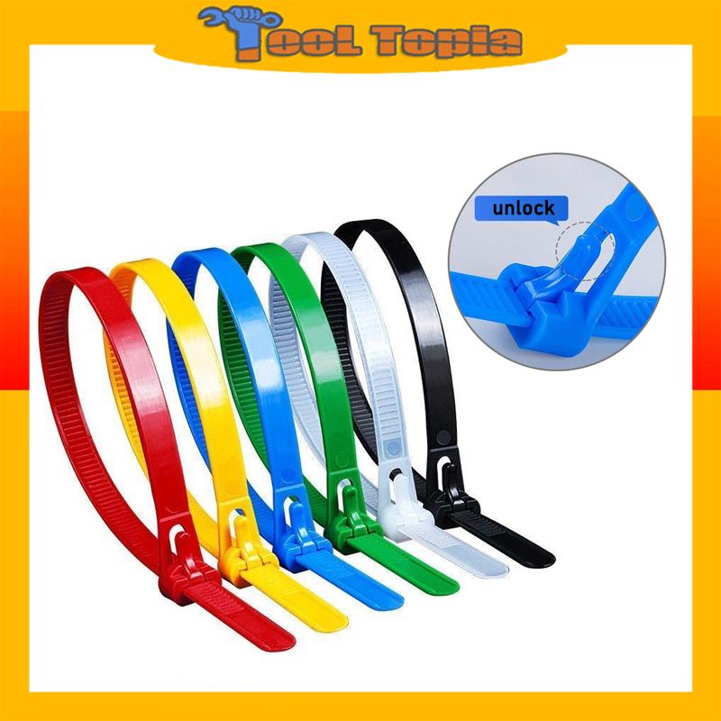 Colorful Detachable Nylon Cable Ties | Durable and Reusable - TikTok ...