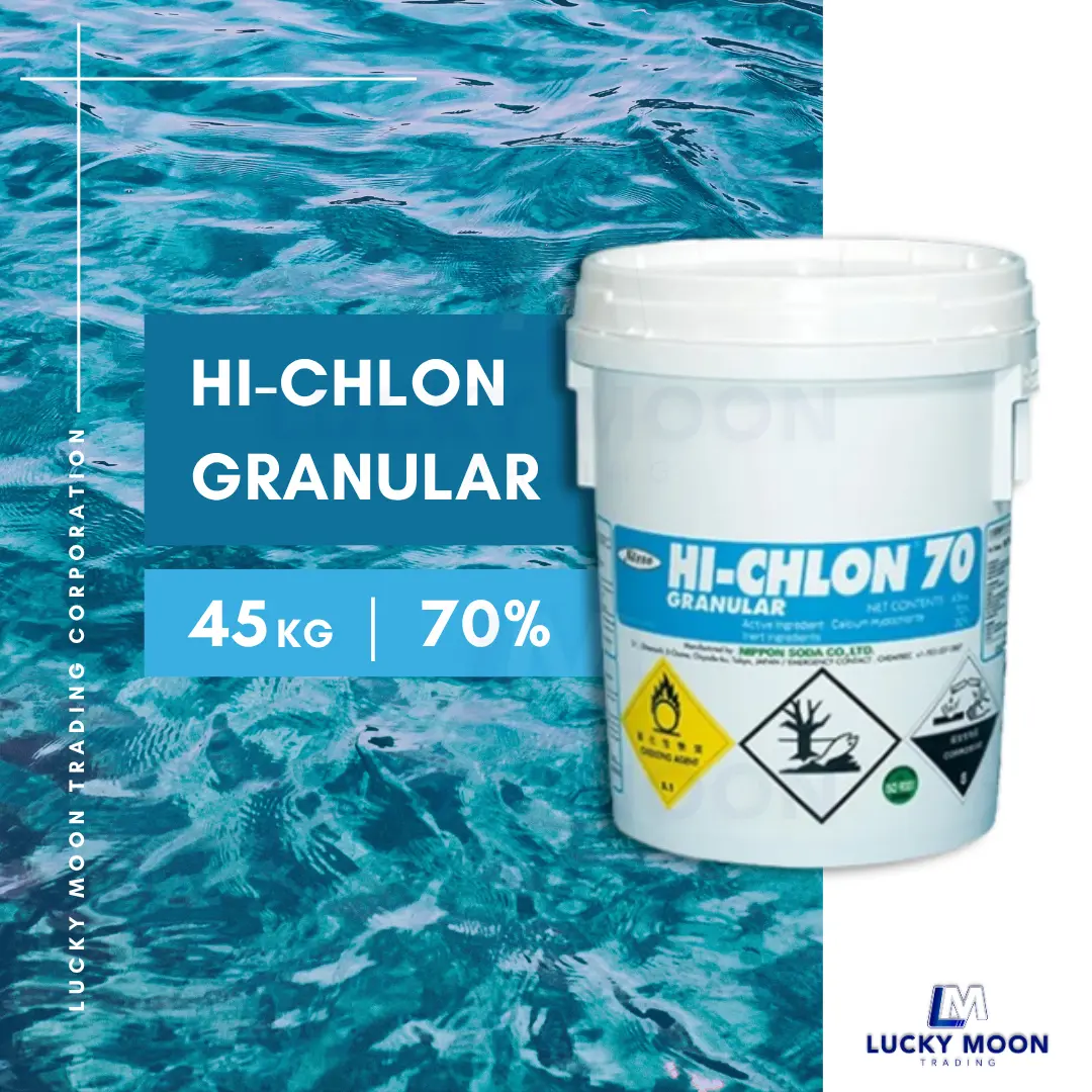 LMTC Swimming Pool Supplies Hi-Chlon Granular 70 Japan Chlorine (45 ...
