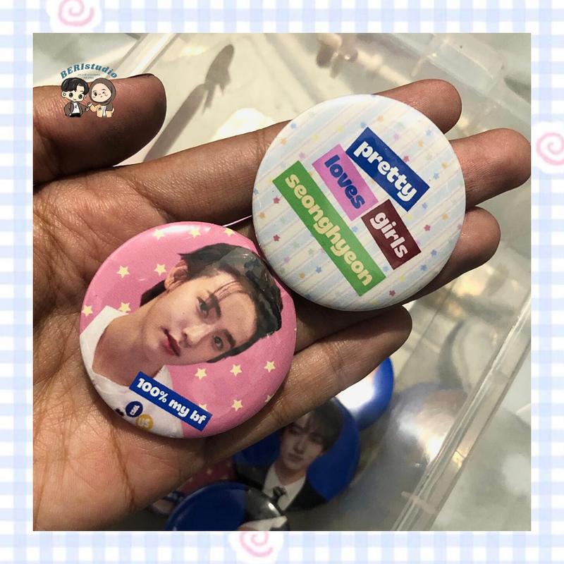PIN BUTTON CORTIS 44 MM JAMES MARTIN SEONGHYEON JUHOON KEONHO READY ...