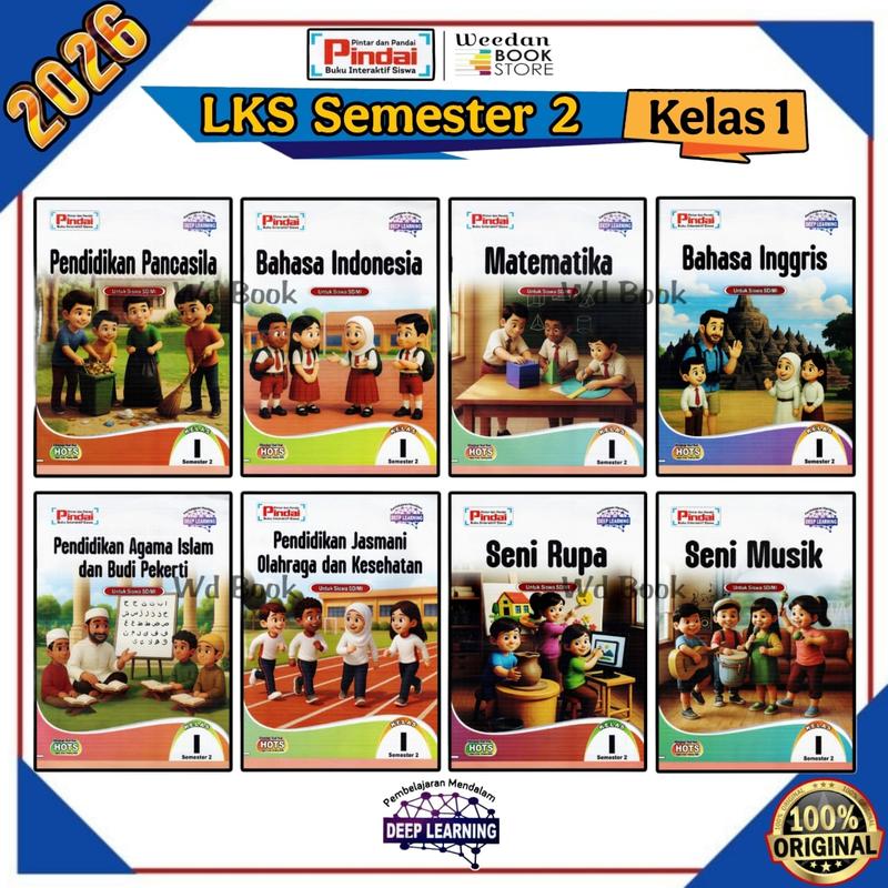 LKS PINDAI Kelas 1 Sd Semester 1 dan 2 Kurikulum Merdeka Cv Arya Duta ...