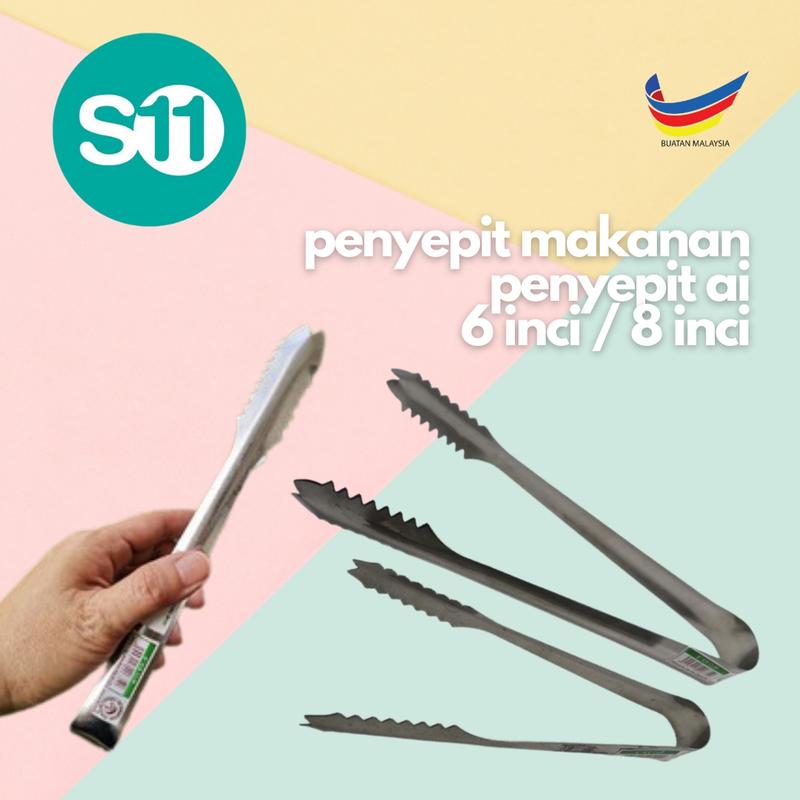 HORSE Stainless Steel Ice Clip 2pcs Set/ 2 btg Penyepit Ais Batu ...
