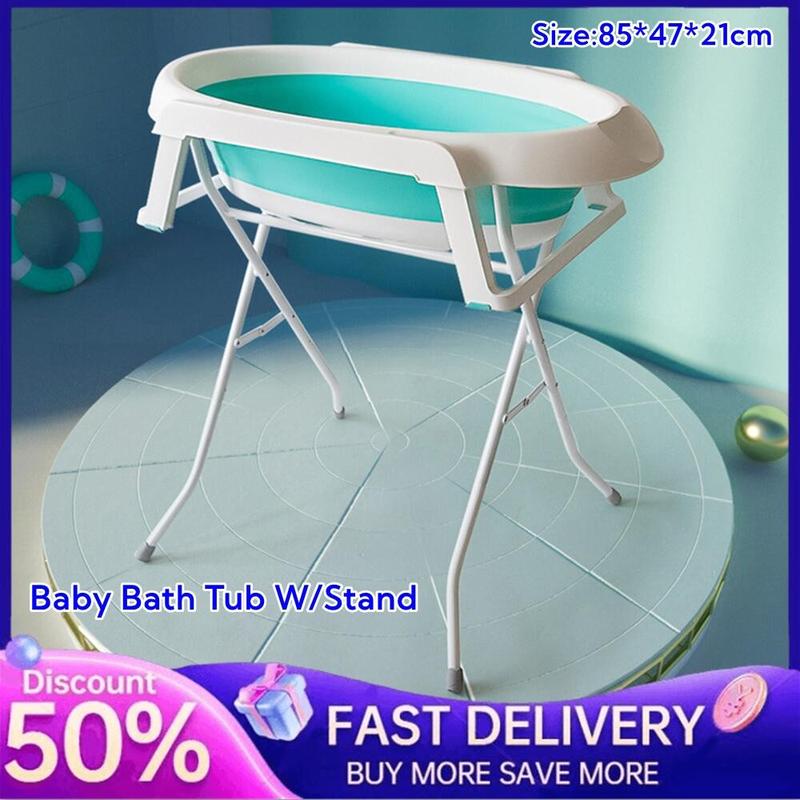 【SG STOCK】Baby Bath Tub W/Stand/Bath Support/Collapsable Bat - TikTok ...