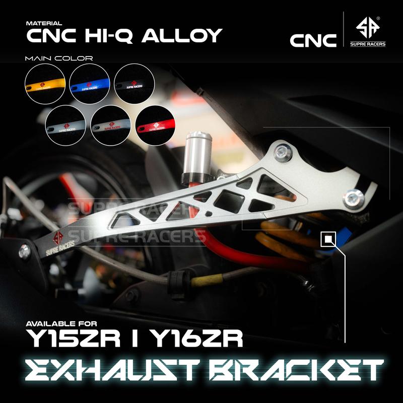 Y15 Y16 Muffler Bracket Exhaust Bracket For Y16 Y15ZR CNC EXHAUST ...