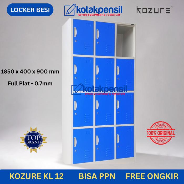 Jual Locker KOZURE KL12 Lemari Locker Besi Loker 12 Pintu KL 12 Free ...