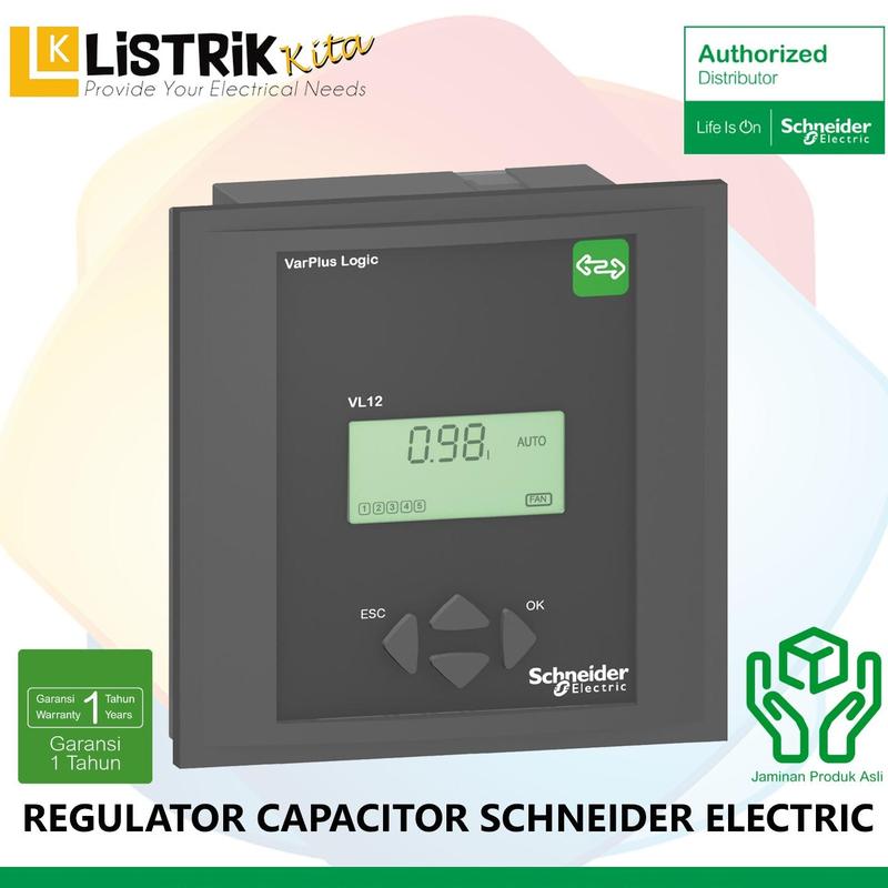 REGULATOR SCHNEIDER Varplus Logic 12 PF regulator 12 step - VPL12N ...
