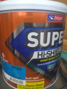 สีทาบ้าน สีเบเยอร์ Beger Super Hi-Shield ชนิดกึ่งเงา/ด้าน ภายนอกและ ...