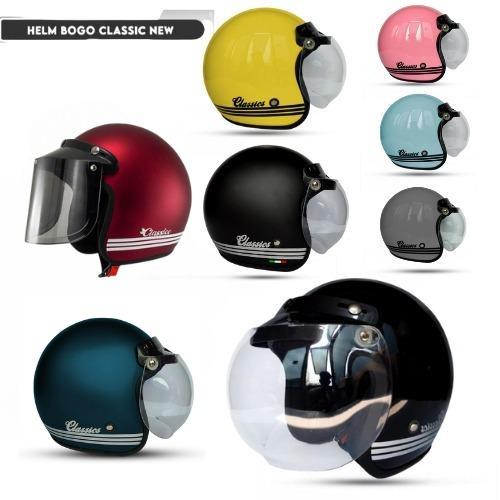 Ekslusif || MLA || Helm Retro Classic Dewasa Full Leher Kaca - Shop ...