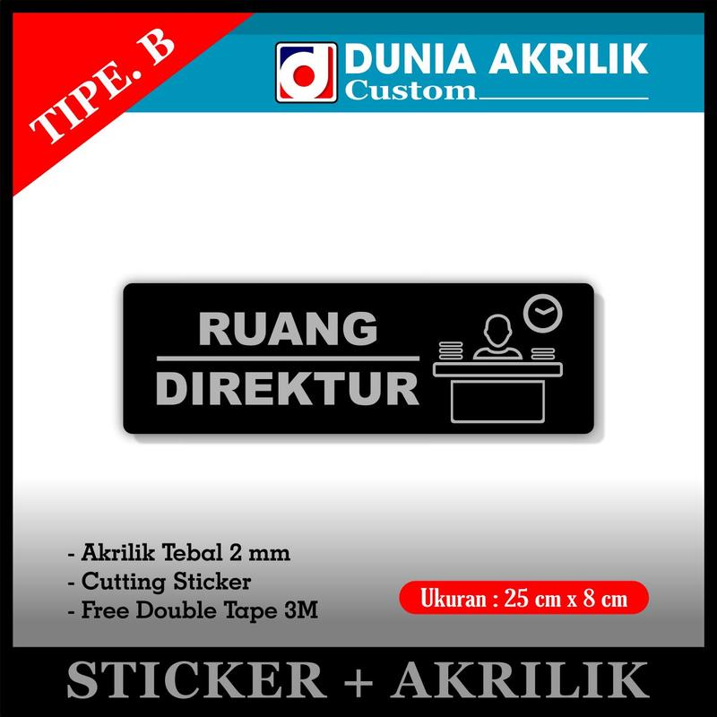 AKRILIK MANAGER ROOM ACRYLIC SIGNAGE CUSTOM - Shop | Tokopedia
