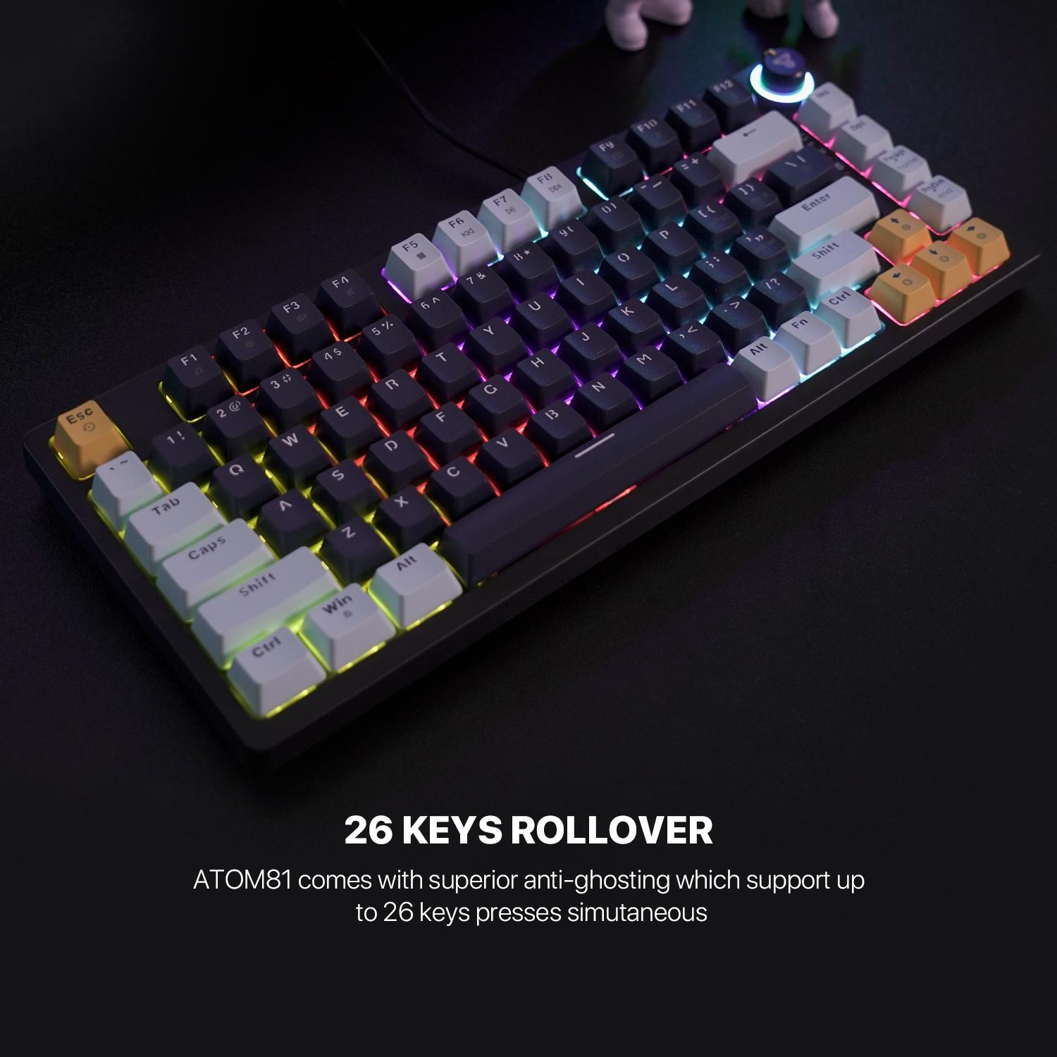 Fantech ATOM 63/81/96 MIZU EDITION Wired Mechanical Keyboard ...