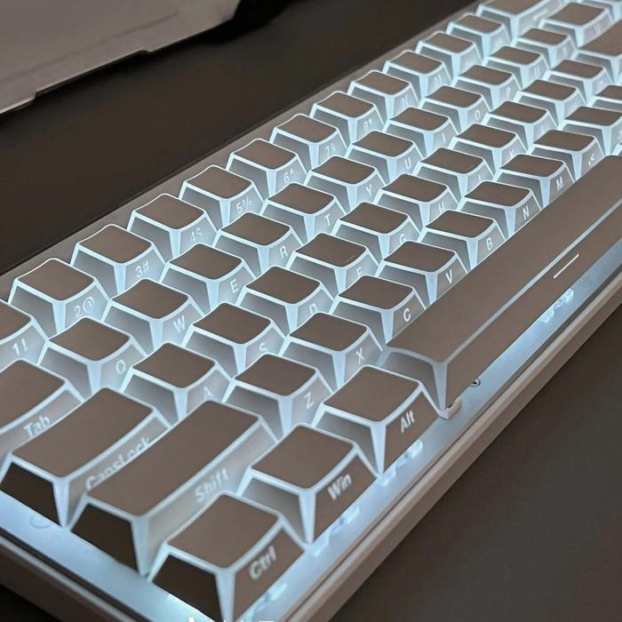 Promo Gliging Fold Shadow Keycaps Putih / Hitam PBT Double shot Cherry ...