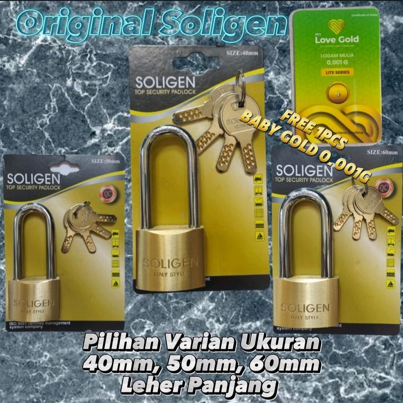 Gembok 3 Titik leher panjang 40mm-50mm-60mm/ Gembok Computer - Shop ...