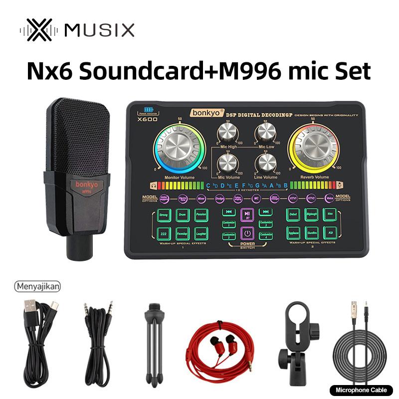 Musix NX6 Soundcard with T20/M996Mic Set - Smart Ringtone an - TikTok ...