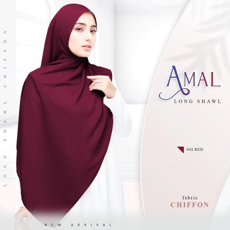 Selendang Chiffon Panjang Amal Asas Hari-hari untuk Muslimah - TikTok ...