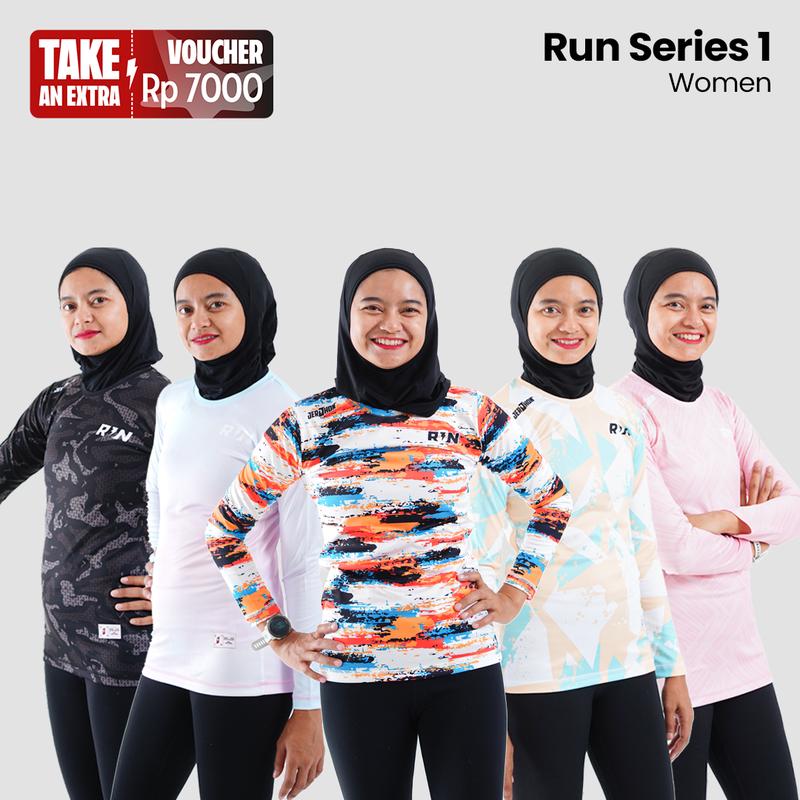 Jerjhon Jersey Lari Women Slimfit Lengan Panjang - Run Series - Shop ...